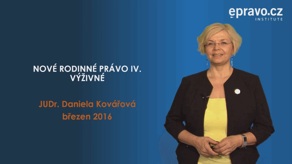 Rodinné právo IV - výživné - E-shop